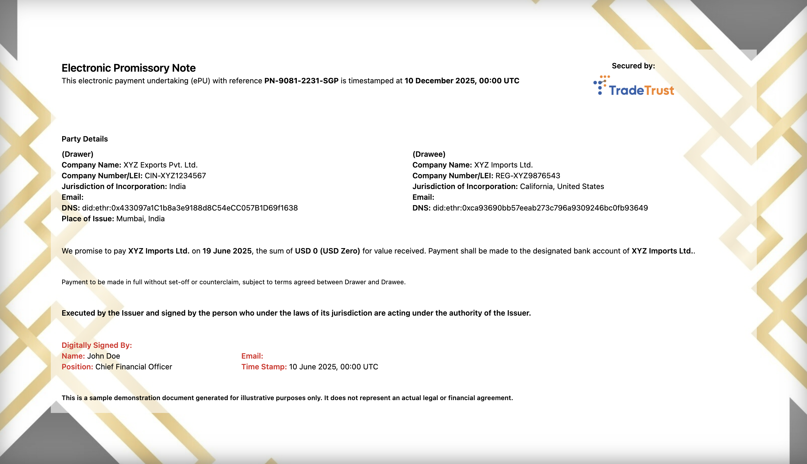 TradeTrust - Gallery